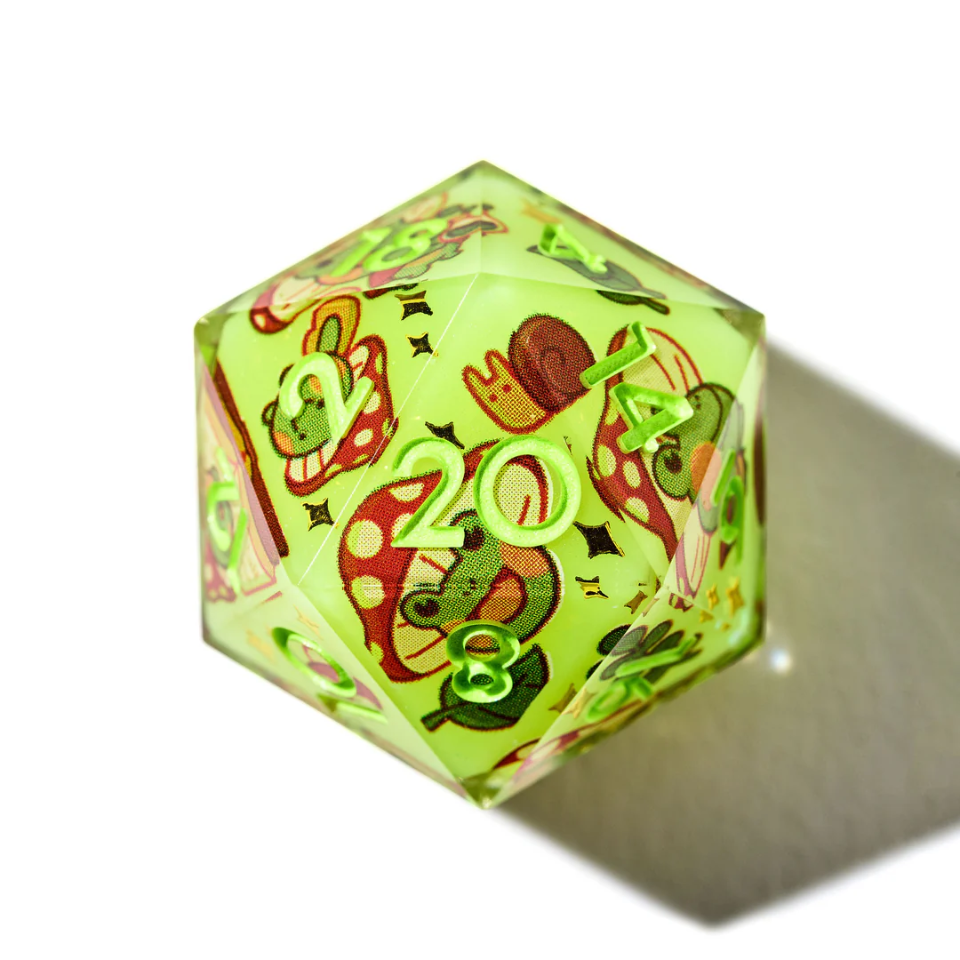 Dispel Dice: Toadstool Frogs 7-Piece Iconic Dice Set – Level One Game Shop