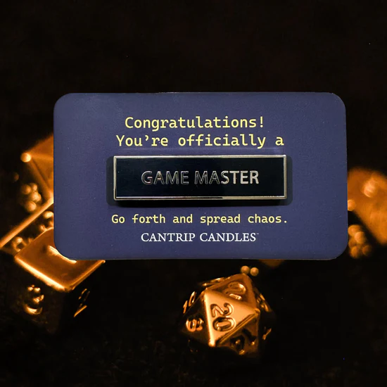 Cantrip Candles: Game Master Badge – Level One Game Shop