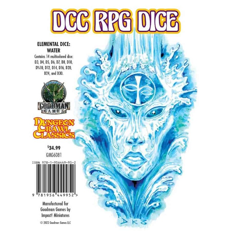 Dungeon Crawl Classics: DCC Dice: Elemental Dice - Water – Level One ...