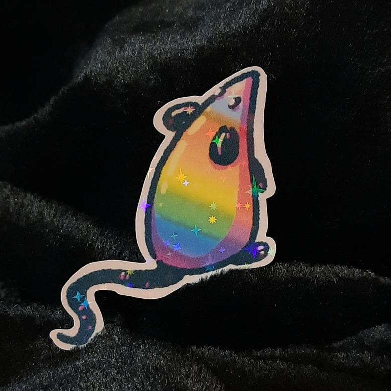 Haunted Amusement Park: Generic Mouse - Holographic Sticker – Level One ...