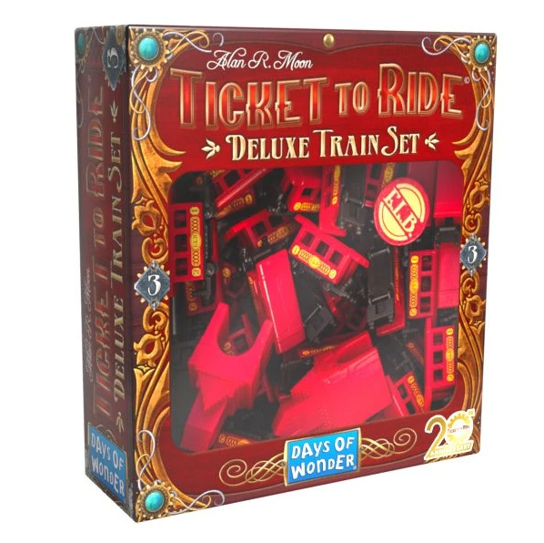 Ticket to Ride: 20th Anniversary Deluxe Train Set #3 - Red – Level One ...