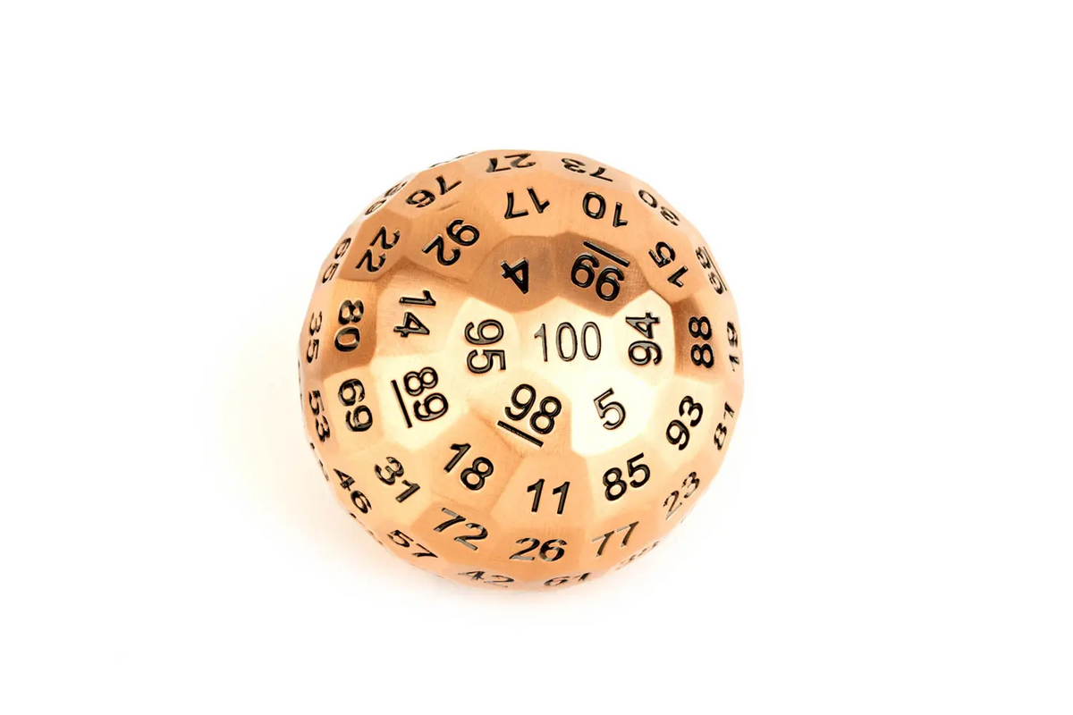 Metallic Dice Games: New and Improved 100 Sided Dungeons and Dragons D ...