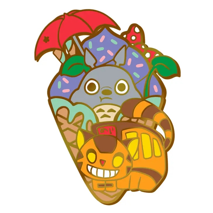 Naytendo: Studio Ghibli Totoro Ice Cream Enamel Pin – Level One Game Shop