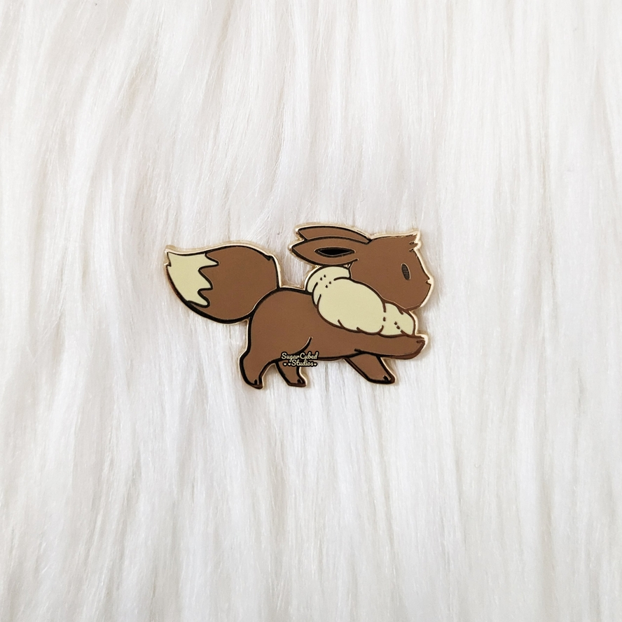 Sugar Cubed Studios: Enamel Pin - Marching Eeveelution (Eevee) – Level ...