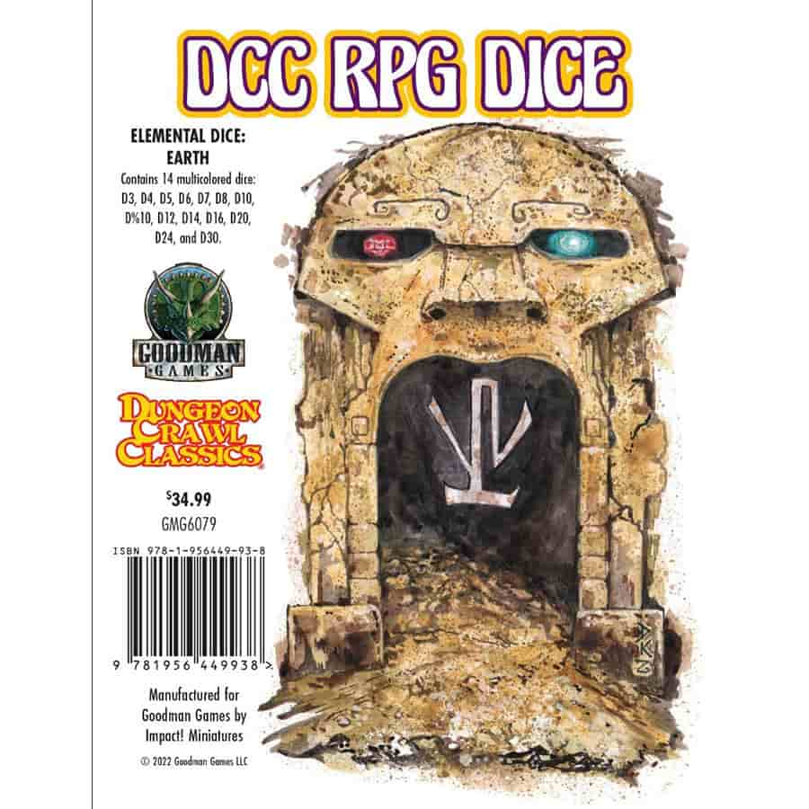 Dungeon Crawl Classics: DCC Dice: Elemental Dice - Earth – Level One ...