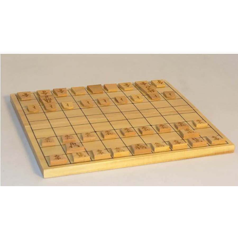Shogi: Folding Board with Engraved Wood Tiles – Level One Game Shop
