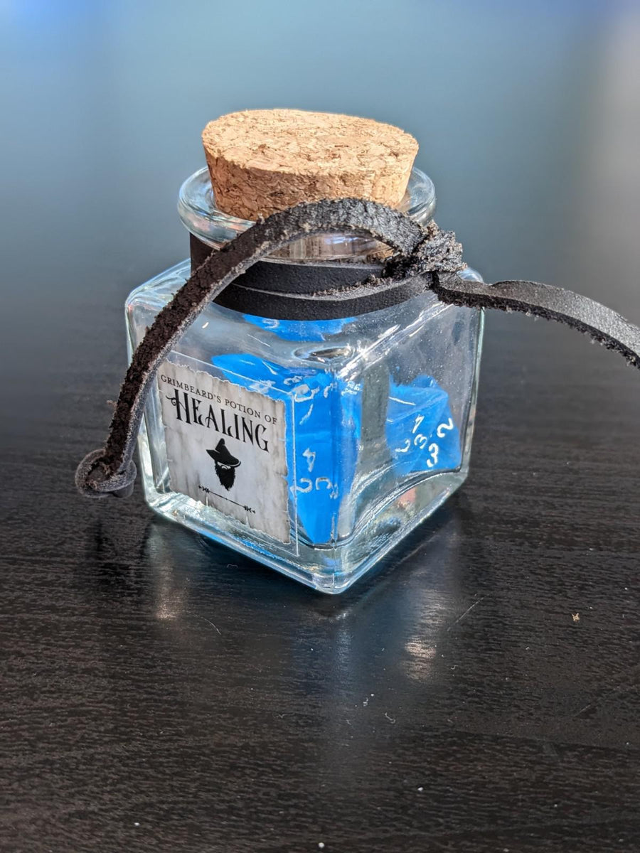 Grimbeard Leather: Potion Vial – Level One Game Shop