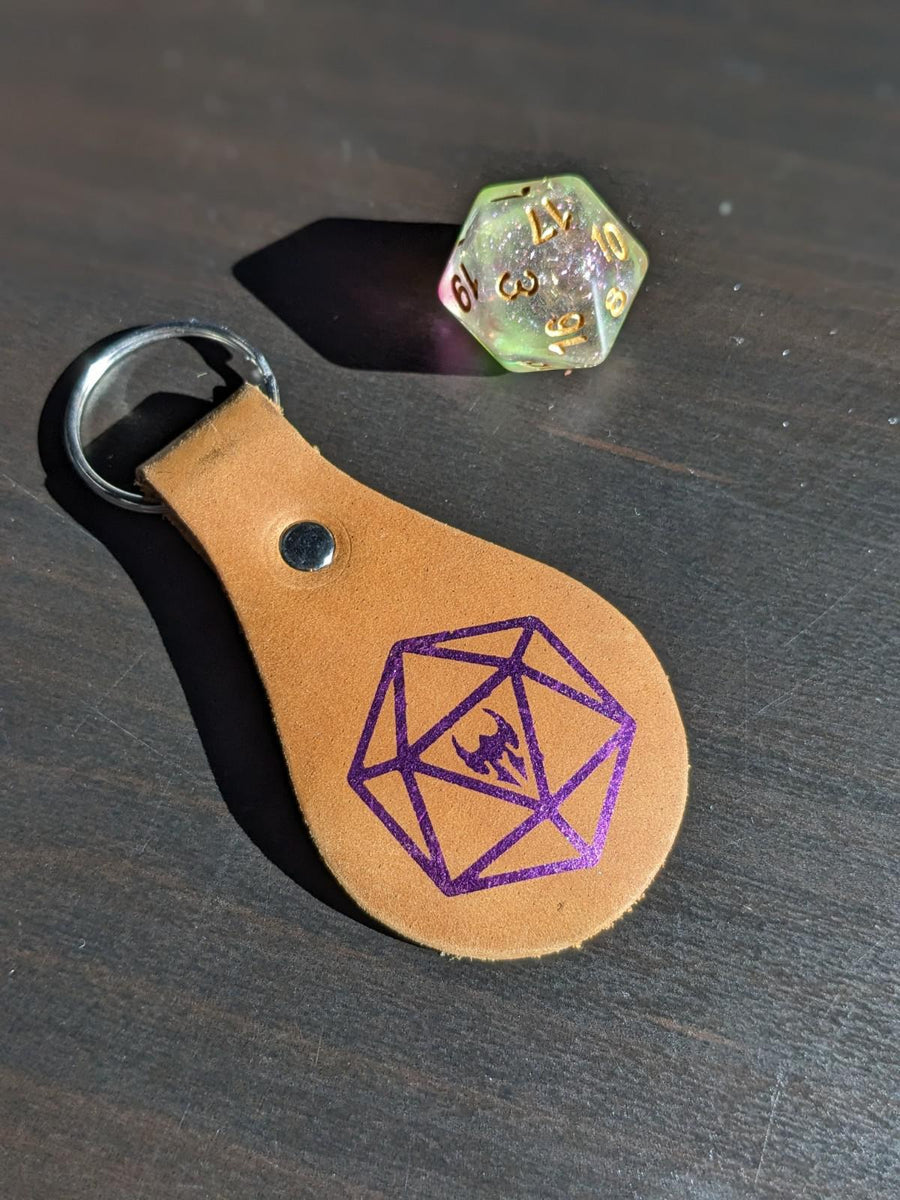 Grimbeard Leather: Keychain - Round – Level One Game Shop